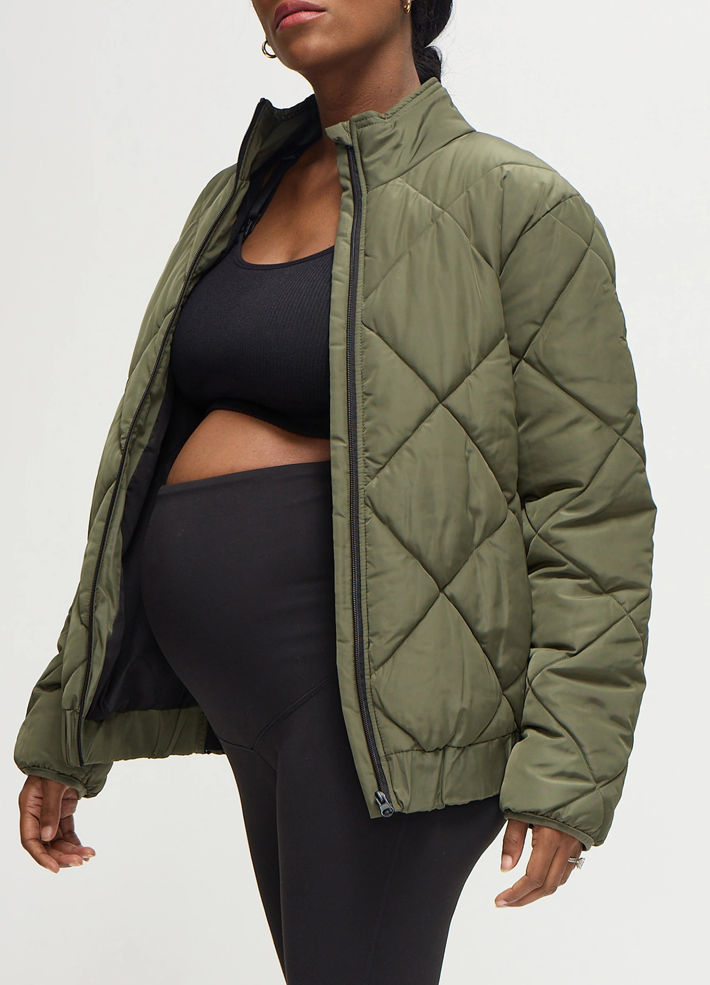Maternity Puffer Jacket - Pregnancy Winter Down Coat – Ingrid & Isabel
