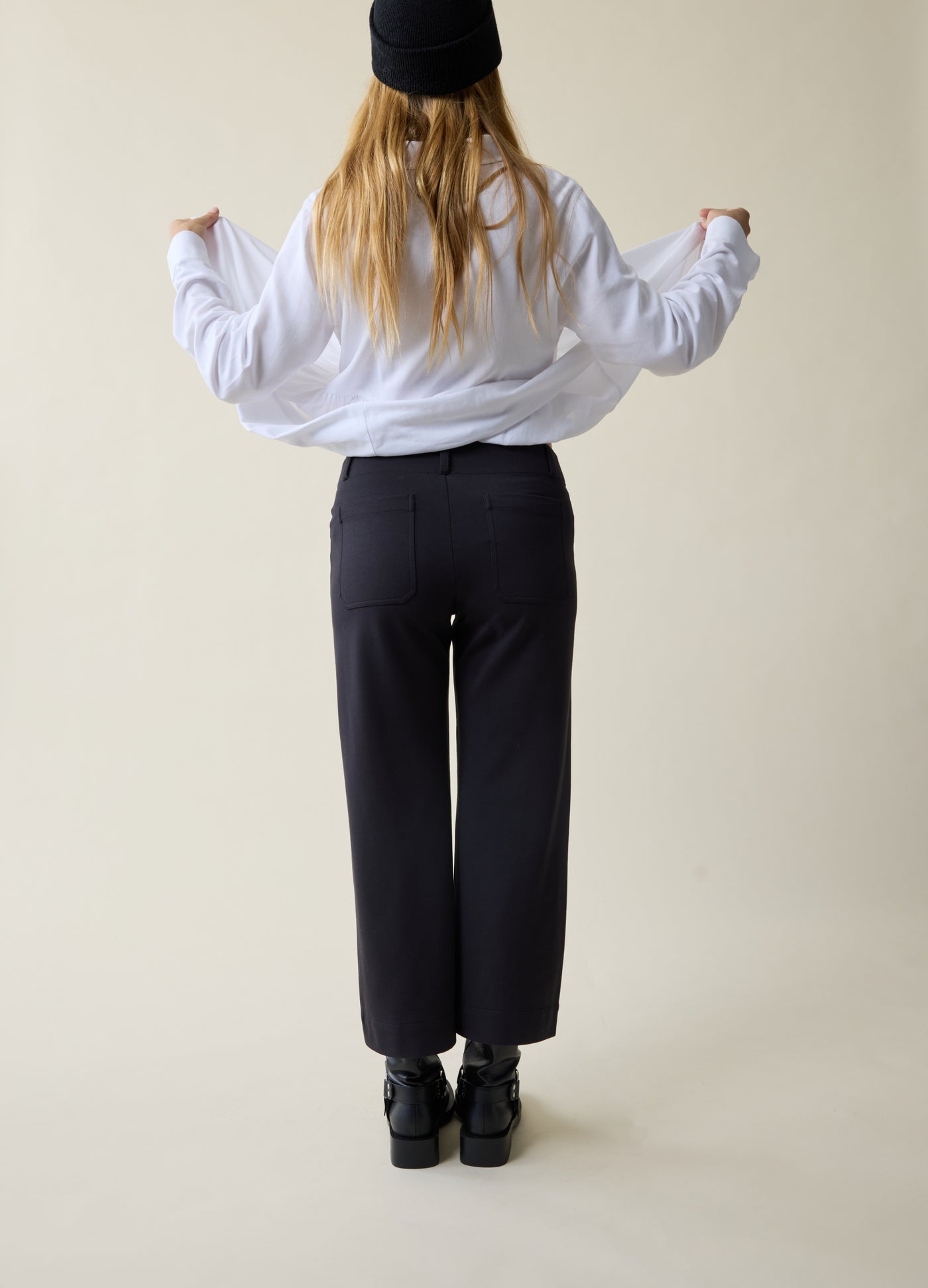 The Wide Leg Perfect Maternity Black Pants | Chic, Bump-Friendly Fit ...