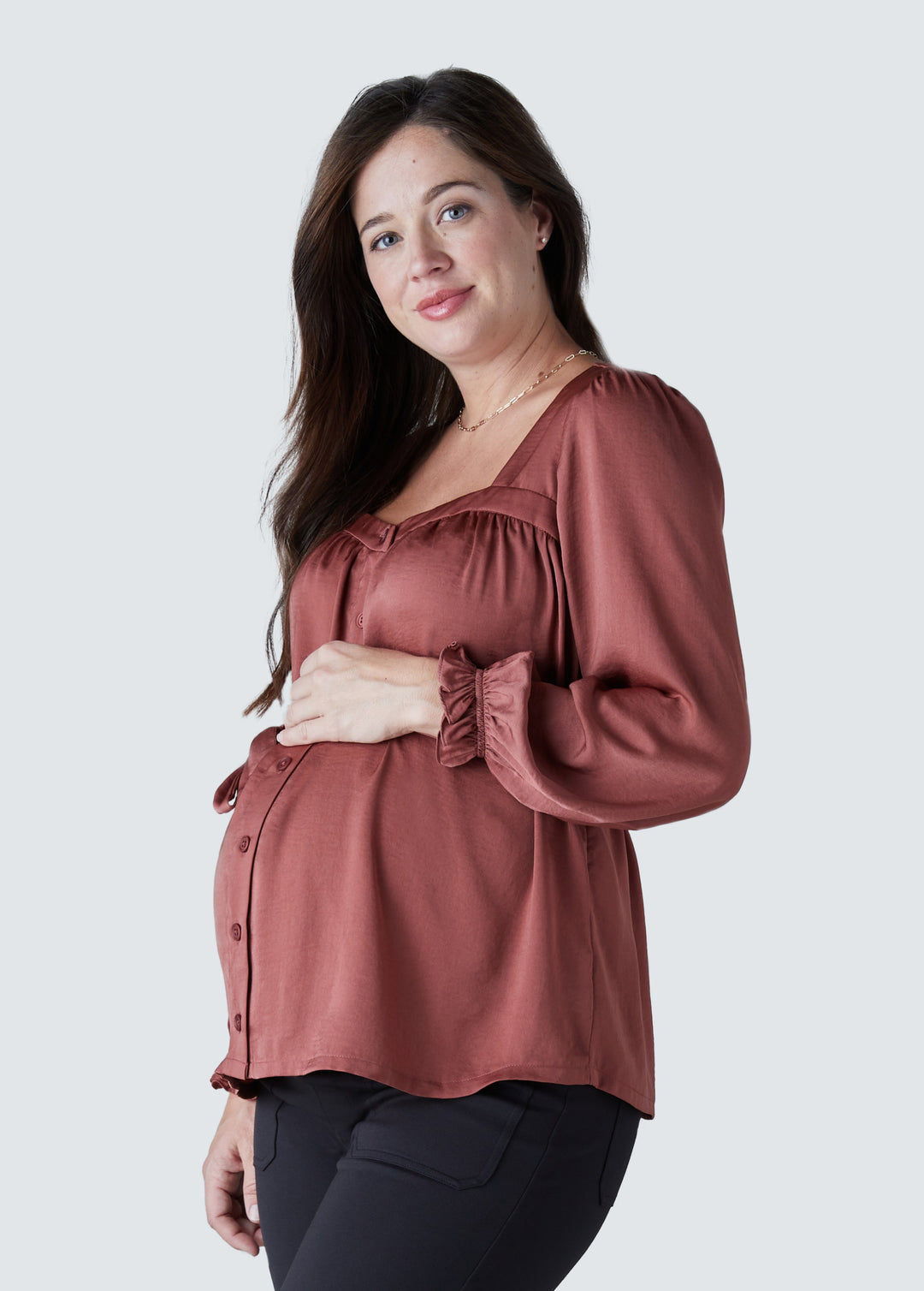 Maternity Tops, Shirts, & Blouses - Trendy Maternity Clothes – Ingrid ...