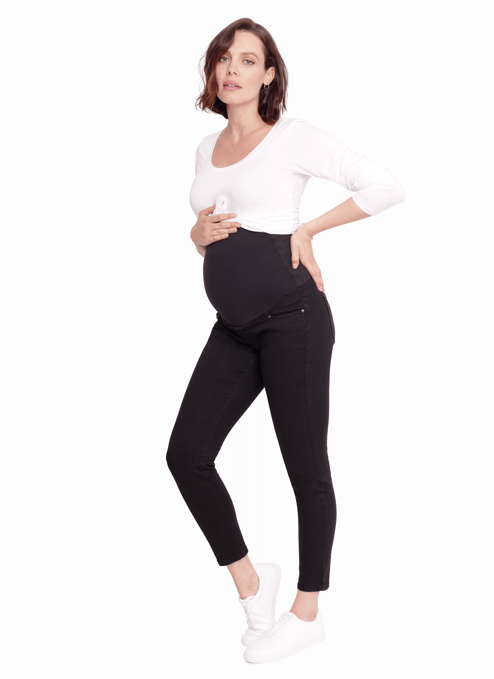 Maternity Denim and Jeans | Chic Cuts that Celebrate Your Curves ...